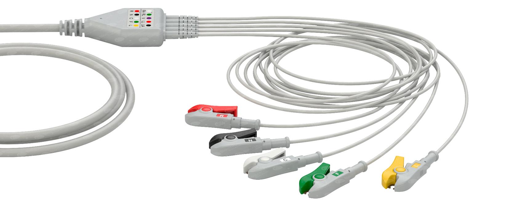Cable ECG comp. BCI, clamp 5 leads completo | Satexden | Suministros y ...